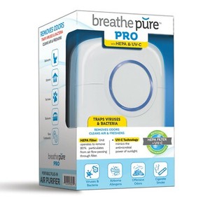 Breathe Pure Pro Portable Plug-in Air Purifier w/ Hepa & UV-C "Seen on ...