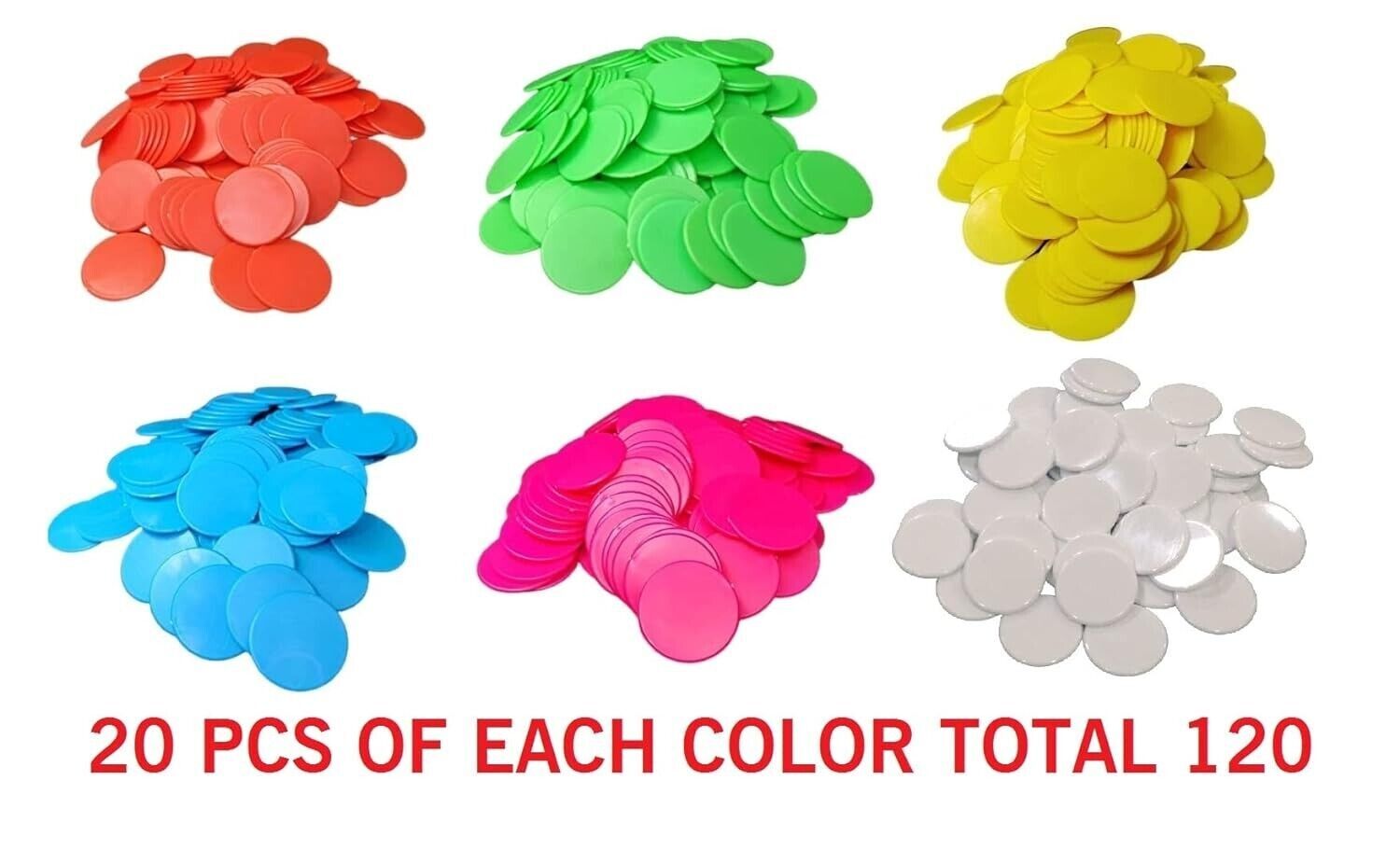 Plastic Round Shape Plain Token DISCTILES Coin, Chips for Shop, Board ...