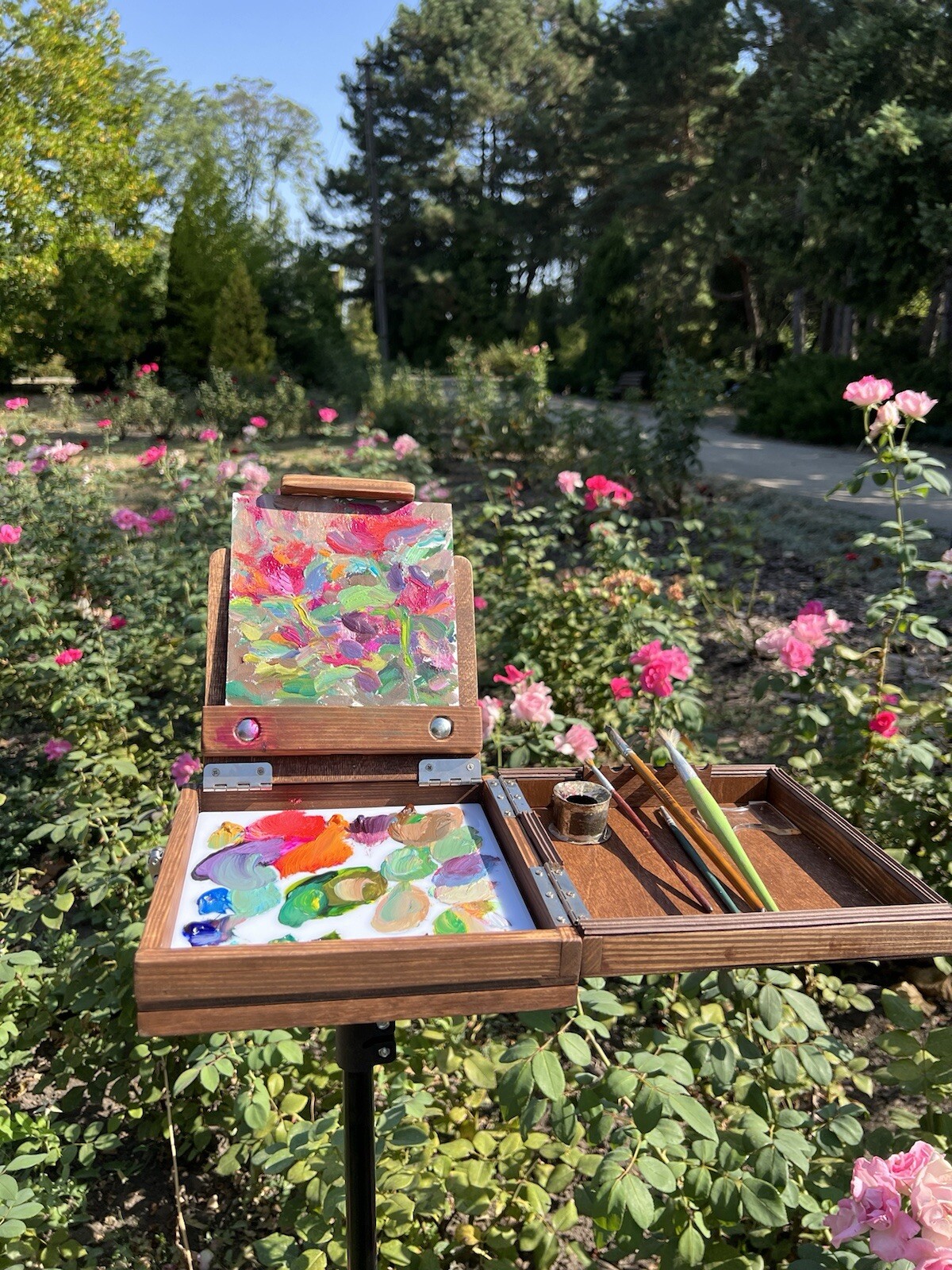 Pochade Box for plein air painting, outdoor & portable artist easel 7 ...