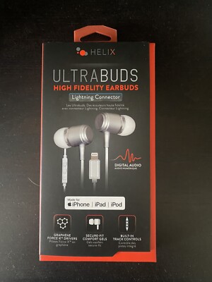 Helix Ultrabuds High Fidelity Ear Buds Lightning Connect | eBay