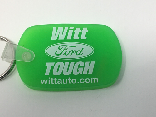 Witt Ford Greenbay / Pulaski WI Rubber Keychain, Key Ring Wisconsin ...