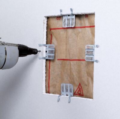 1/2" or 5/8" Drywall Sheetrock Hole Repair Clips Brackets w/screws 2, 4 ...