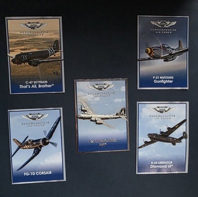 Ghost Squadron Commemorative Air Force WWII Trading Cards Complete 5 ...