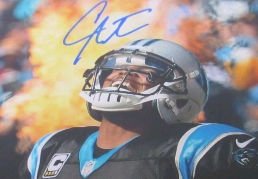 Cam Newton NFL Carolina Panthers Hand Signed Autographed Photo with COA ...