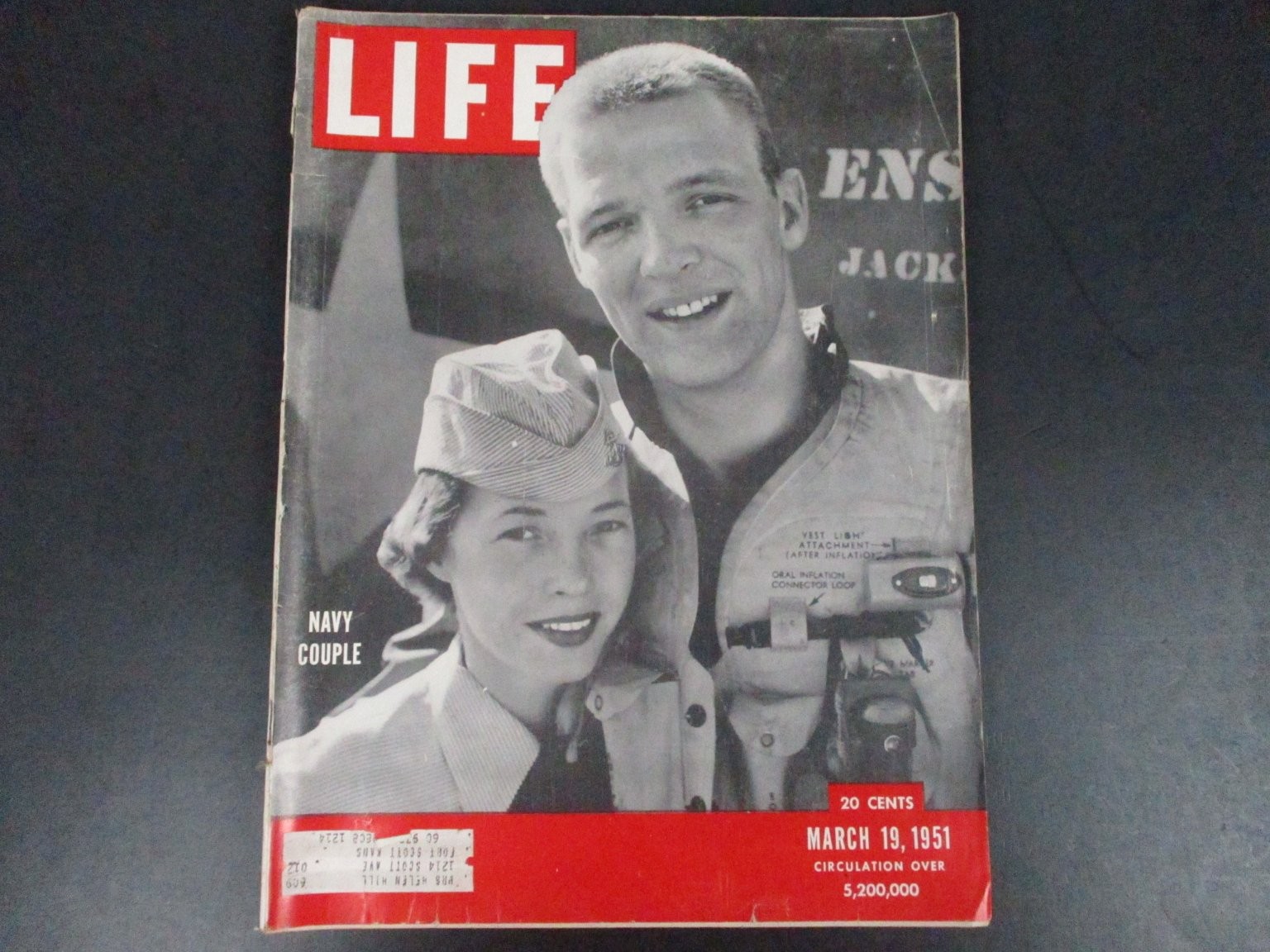LIFE MAGAZINE - MARCH 19 1951 - NAVY COUPLE - WILLA CATHER - MARINES ...