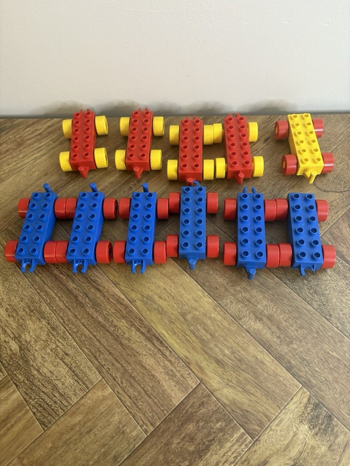 Vtg Duplo Legos Building Blocks Red Yellow Green Blue 200+ Piece Huge ...