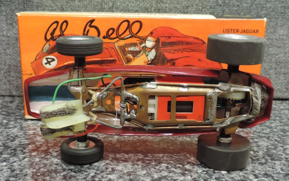 Vintage Russkit Lotus Slot Car 1/24th Box 1960's Custom Chassis Parts ...