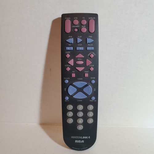 RCA Systemlink 4 Universal Satellite Black Remote Control Tested And ...
