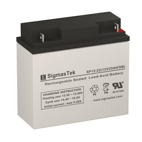SigmasTek SP12-22 12V 22Ah Rechargeable SLA Battery for sale online | eBay