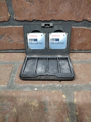 Quantity Of Two Hitachi 6GB Microdrive CF + Type II With Case | eBay