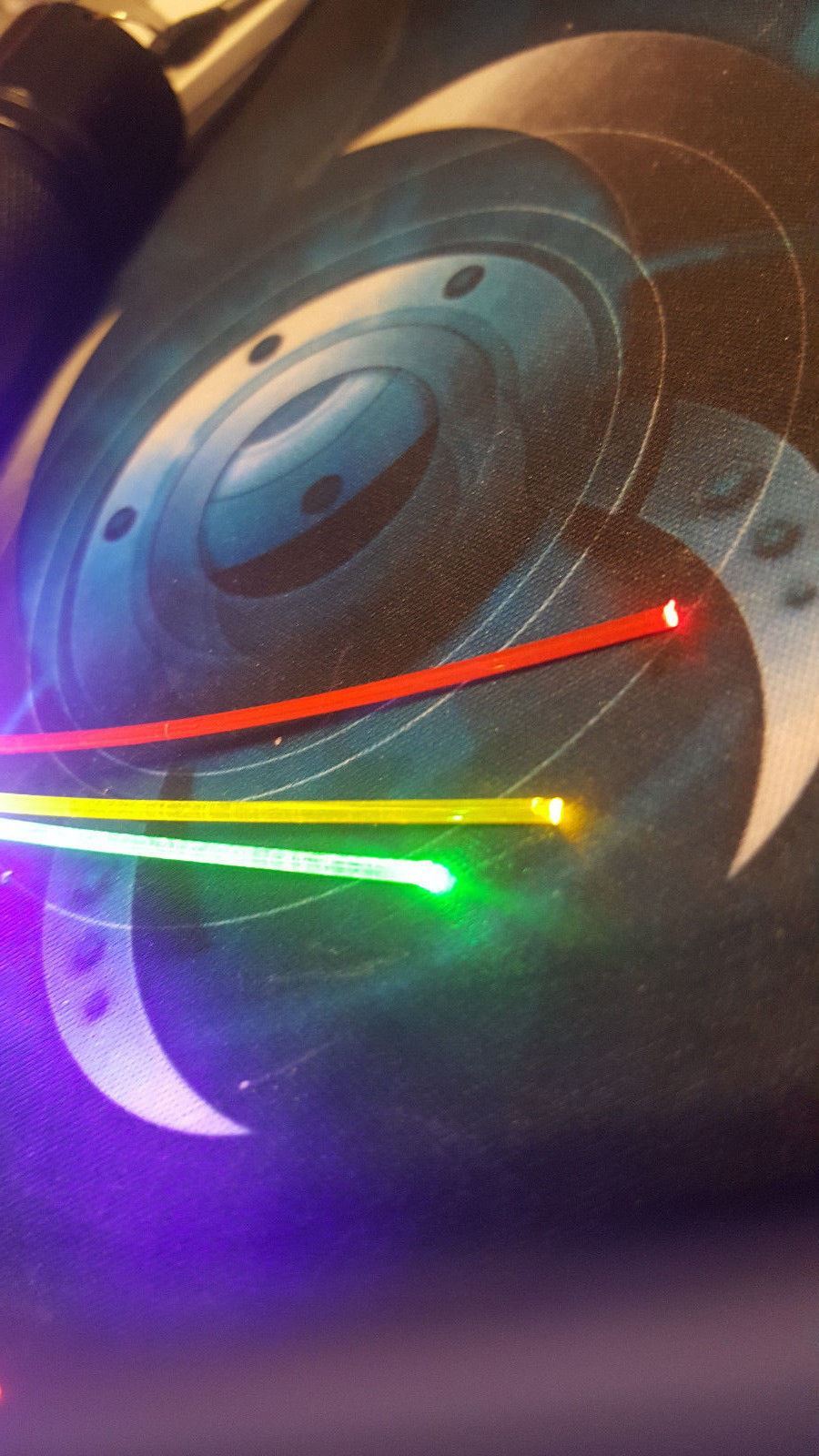 6" Fiber Optic replacement sight rods .040 thick, 1mm 4 colors .039 4x1 ...