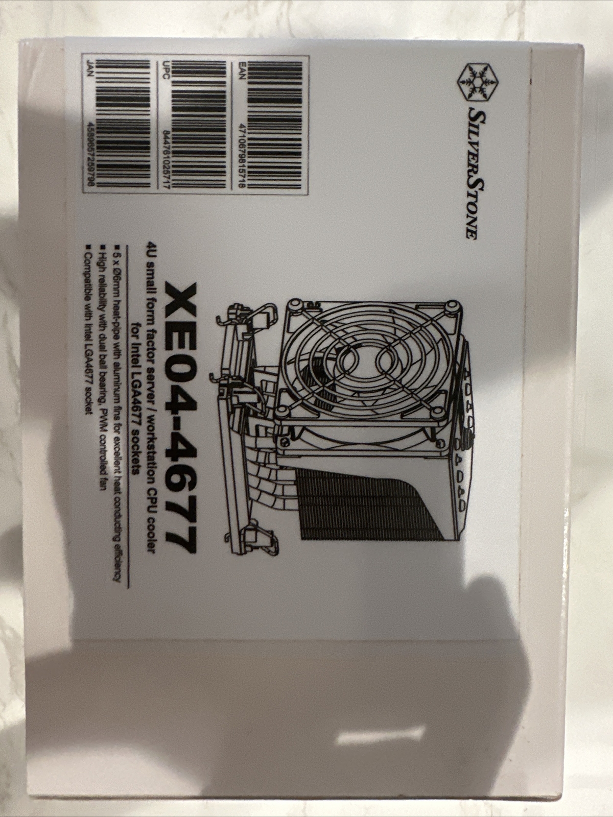 Silverstone SST-XE04-4677 4U Intel LGA4677 Socket Small Form Factor CPU ...