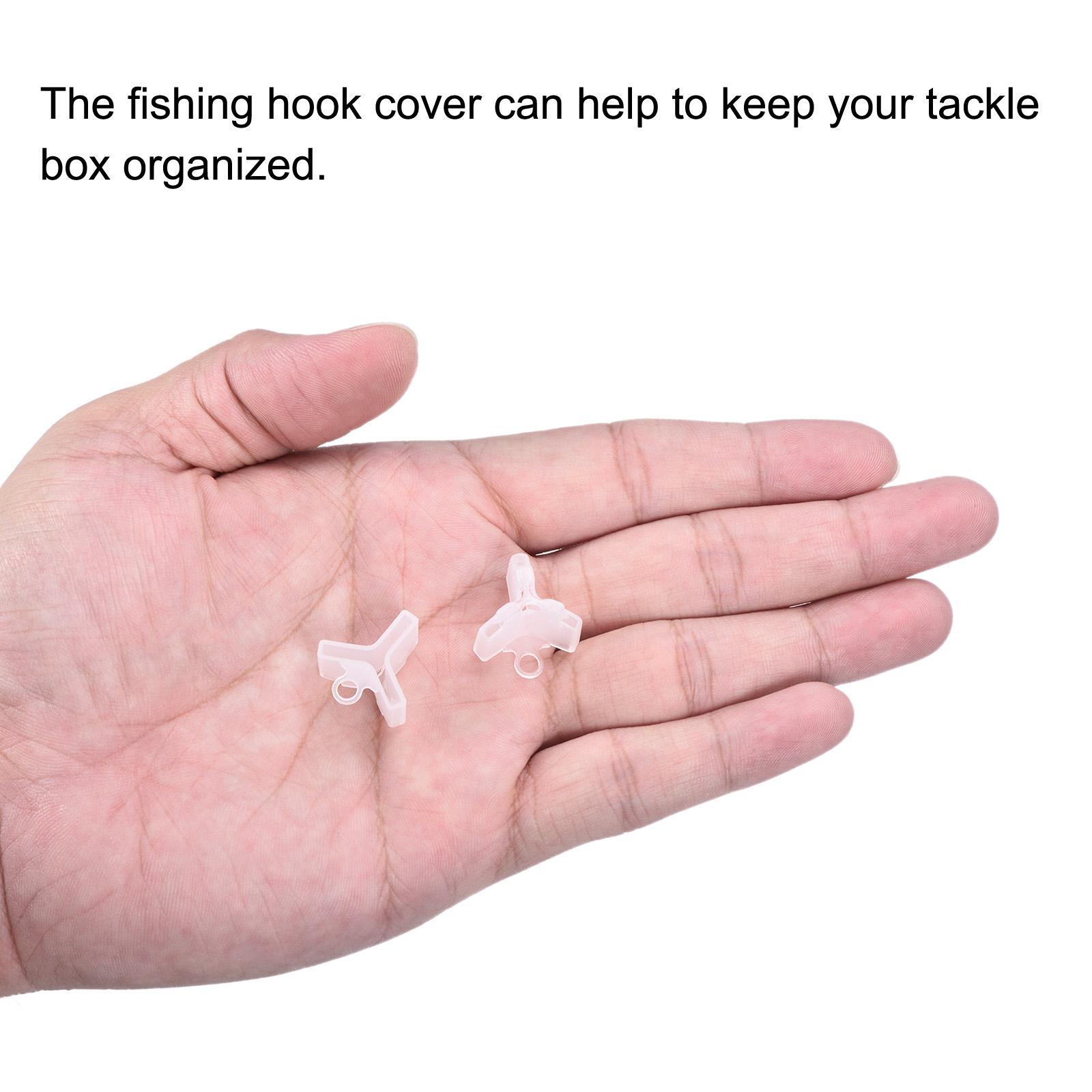 100Pcs Fishing Hook Bonnets Plastic Treble Hook Covers Fit for 6，7，8 ...