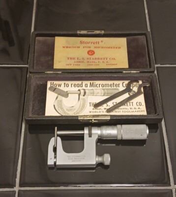 Micrometers - Starrett Anvil Micrometer