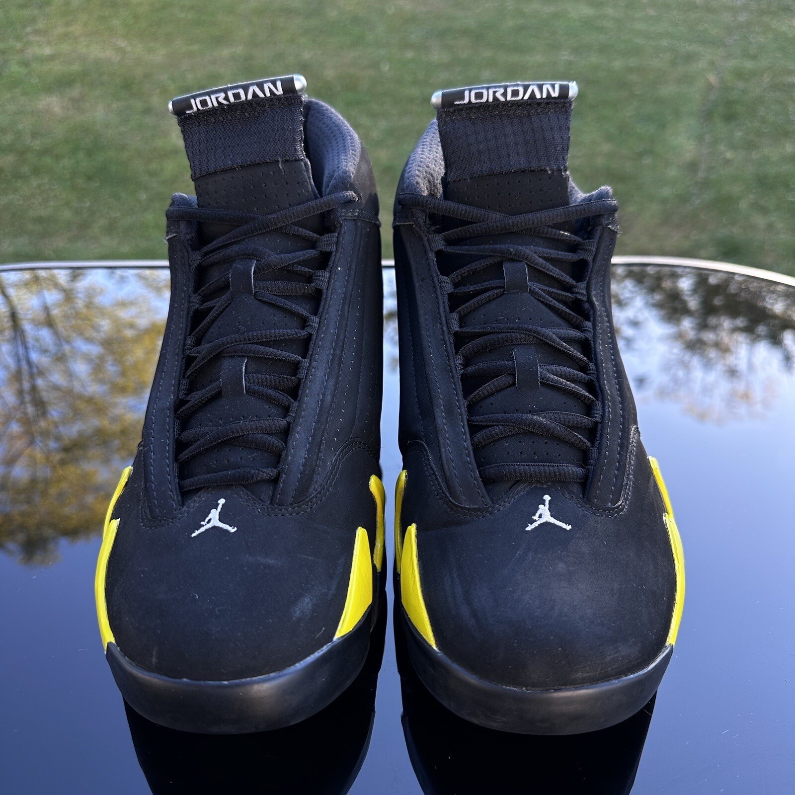 Nike Air Jordan Retro 14 XIV OG Box Thunder Black Yel… - Gem