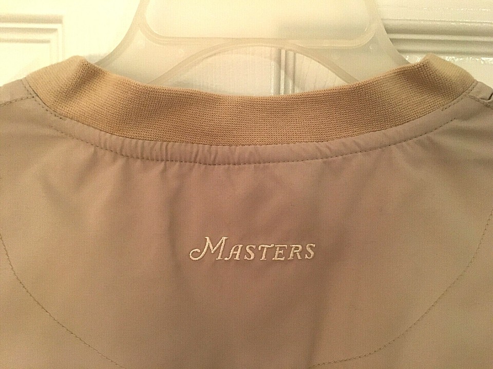 Masters Collection Men's Khaki Golf Vest XL New W/Tag Augusta National ...