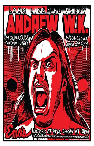 Andrew WK 2004 Concert Poster 11 X 17 Framed | eBay