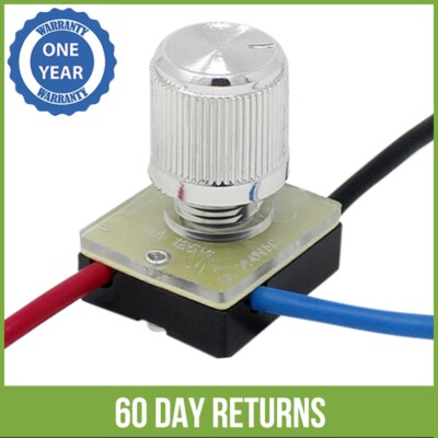 Zing Ear Rotary Turn Knob Canopy Switch For Lighting & Fans Single Pole ...