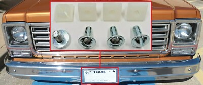 (16pcs) LICENSE PLATE HARDWARE! FOR ALL C10 C20 C30 PICKUP JIMMY BLAZER ...