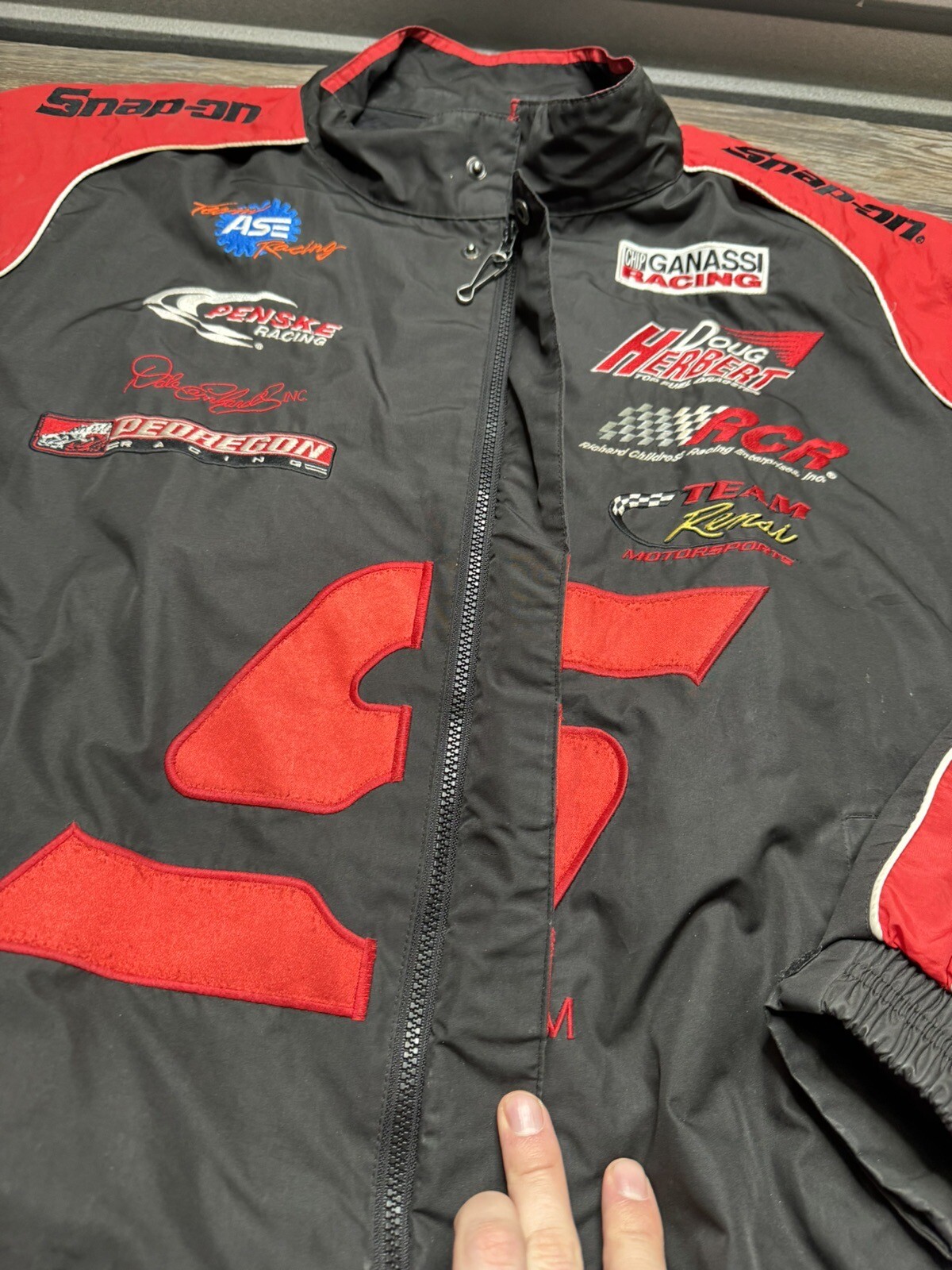 Vintage Snap On Tools Racing Jacket Rare Multi Pocket… - Gem
