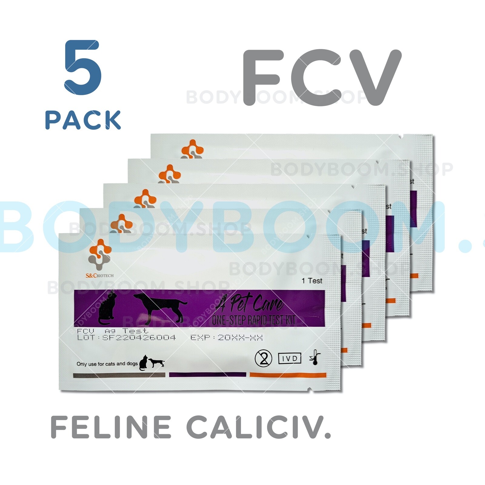 Feline FIV, FeLV, FHV, FCoV (FIP), FPV, FCV, GIA - Rapid Home Test Kit ...