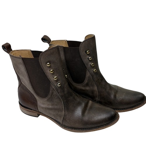 Spirit by Lucchese Brandy Chelsea Boots Women's 10 M Brown Distressed ...