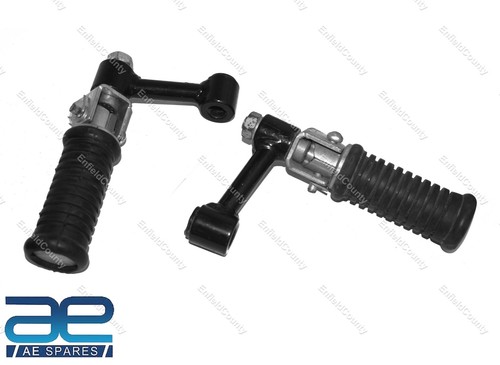Pair Folding Footrest Assembly Kit For Royal Enfield Bullet Motorcycle ...
