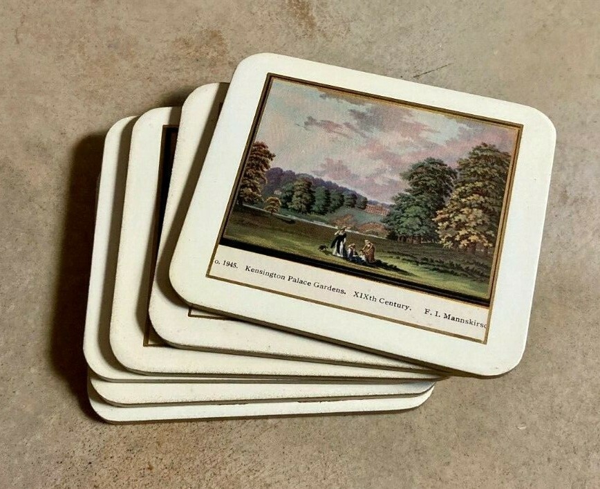 LONDON VIEWS -SHERATON SIX PIECE MAT SET (6 BOXED COASTERS) VINTAGE ...