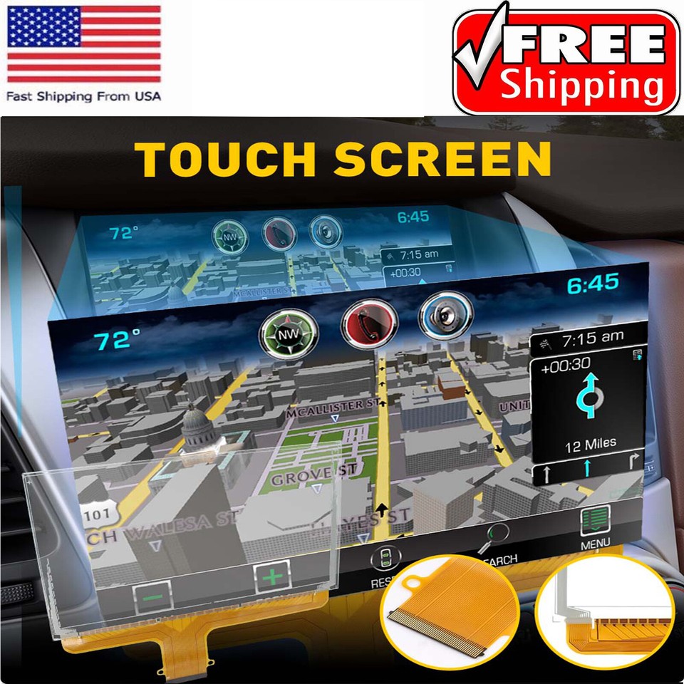 REPLACEMENT Radio Touch-screen GLASS Digitizer LCD For Chevy GMC 15-18 ...