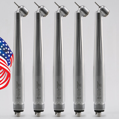 1-5*Dental 45 Degree Surgical High Speed Handpiece 4-holes 45° Push ...