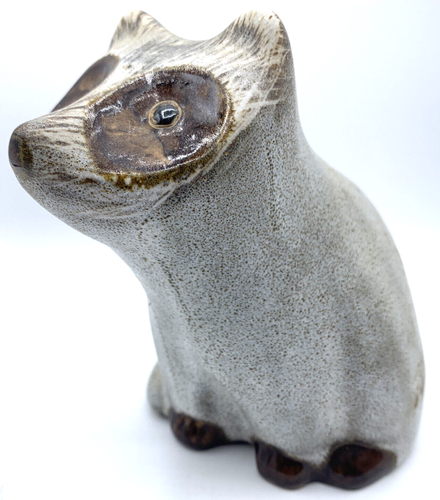 Pigeon Forge Raccoon Art Pottery Figurine Signed D. Ferguson 5.5" | eBay