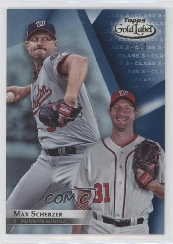 2018 Topps Gold Label Class 3 Blue /50 Max Scherzer #95 | eBay