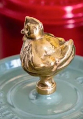 Limited Staub Animal Knob Chicken Rooster Brass | eBay