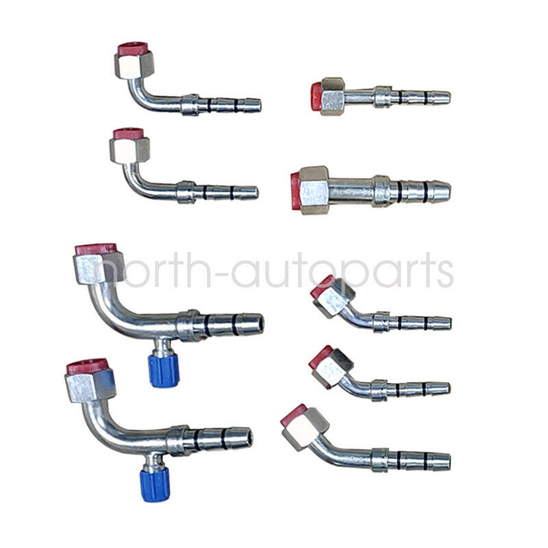 Universal 134a Air Conditioning Hose Kit O-Rings/Fittings/AC Hoses ...