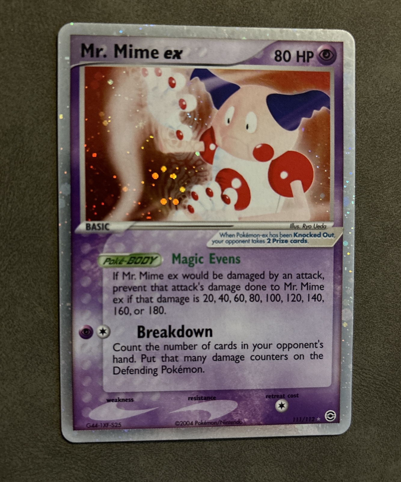 2004 Pokémon TCG ULTRA HOLO Mr. Mime EX Fire Red/ Green Leaf Mint! Rare ...