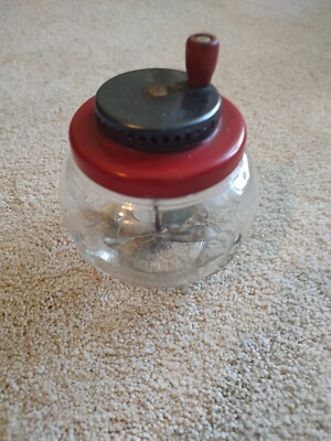 Vintage Glass Mixing Jar, Kitchenware Turns smoothly | eBay