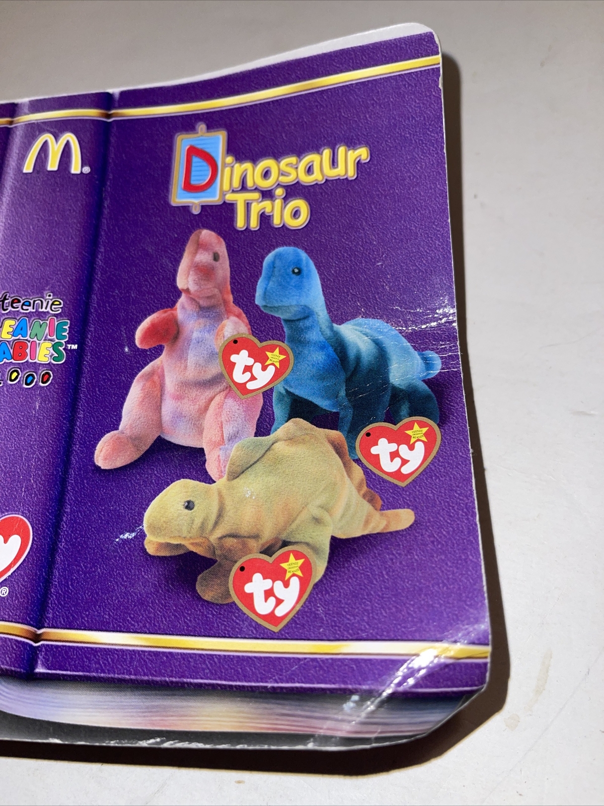 TY Teenie BRONTY The Brontosaurus Beanie Baby McDonalds Dinosaur 2000 ...