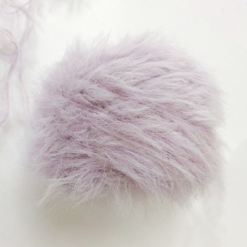50g Faux Fur Mink Wool Yarns Hand Knitting Flurry Fleece Polyester Yarn ...