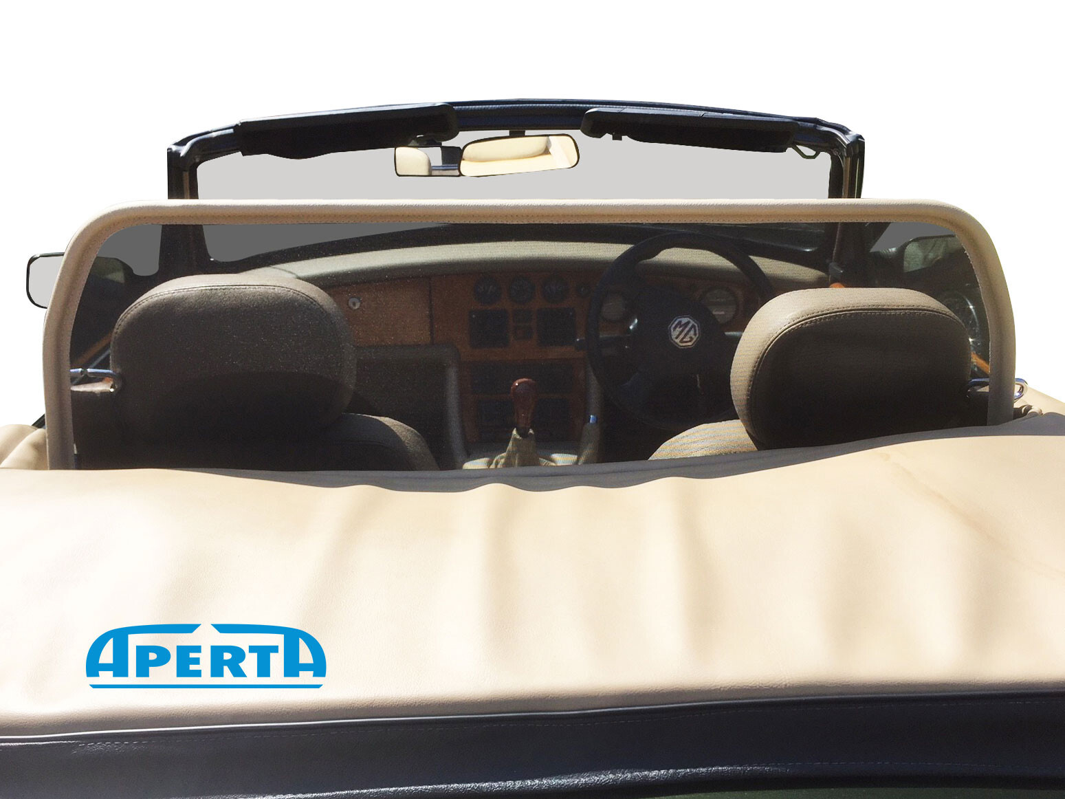 WIND DEFLECTOR MG MGB & RV8 1962-1996 BEIGE WINDSTOP DRAFTSTOP MG RV8 3 ...
