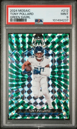 2024 Panini Mosaic - Tony Pollard #212 Green Swirl Mosaic Prizm /13 for ...