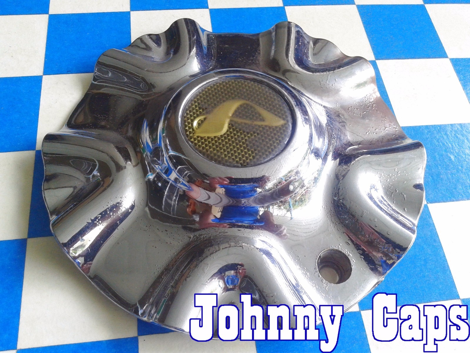 ALBA Wheels [73] Chrome Center Caps # N/A Custom Wheel USED Center Cap ...