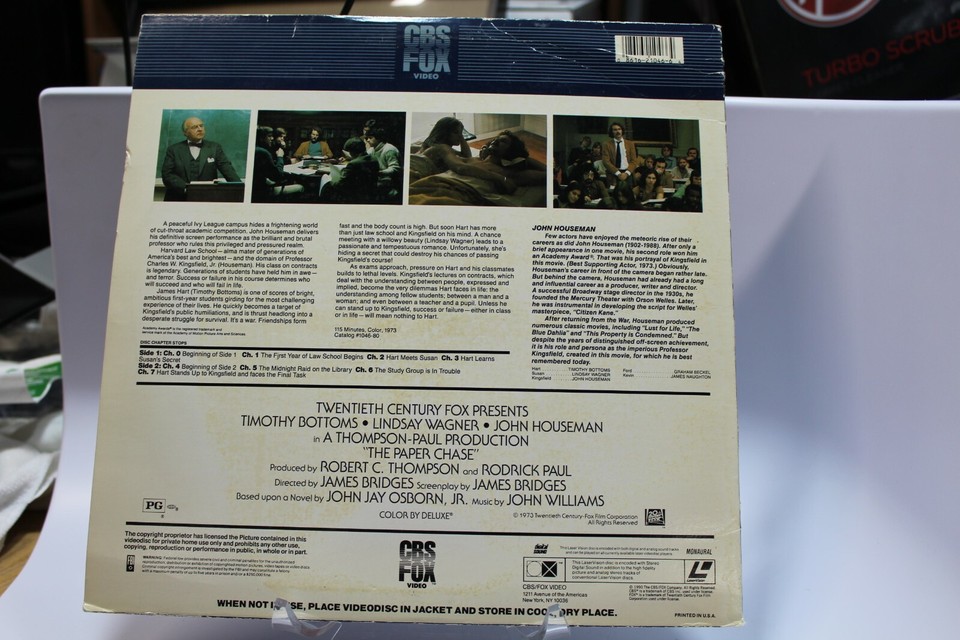 The Paper Chase (1973) LaserDisc 1990 | eBay