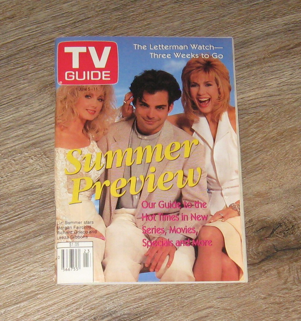 TV Guide 1993 magazine Richard Grieco LEEZA GIBBONS Morgan Fairchild | eBay