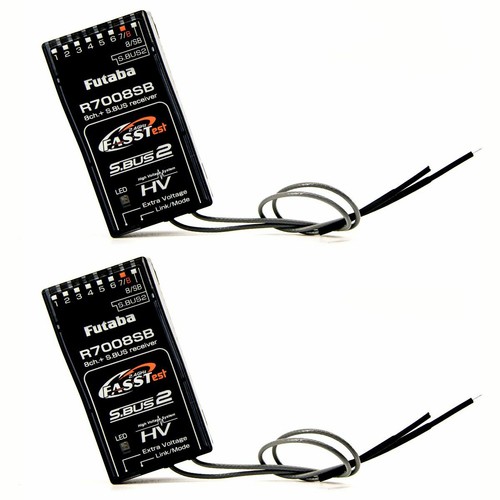 Futaba R7008SB 7008 2.4ghz FASST FASSTest Full Range Receiver RX Two ...