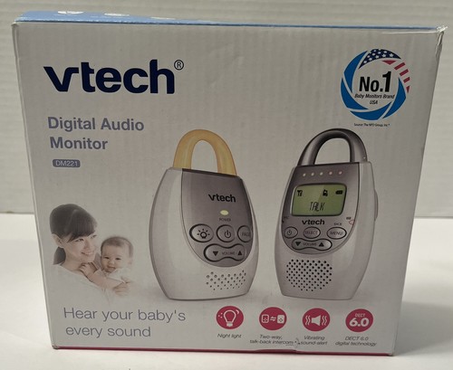 VTech DM221 Digital Audio Baby Monitor Talk Back Intercom Vibrating ...