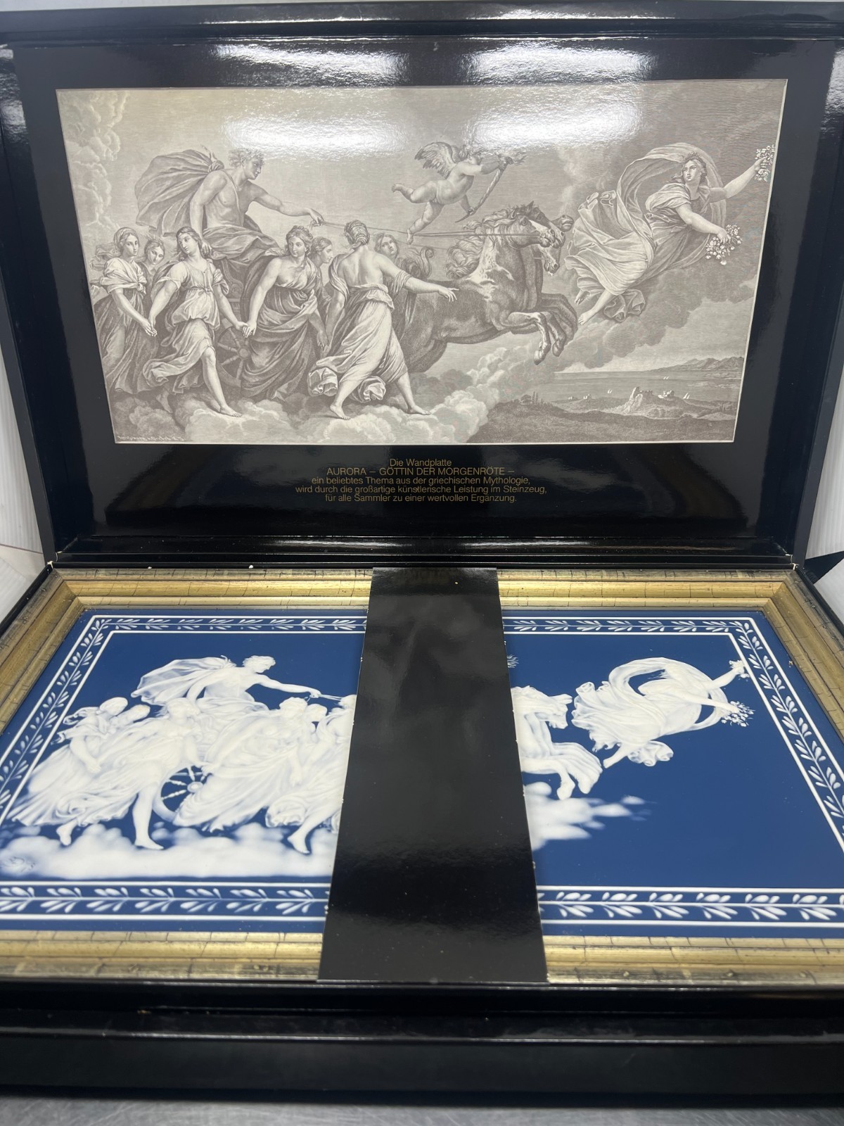 Villeroy and Boch Mettlach Porcelain Plaque of Aurora In OG Box - (D) #84J | eBay