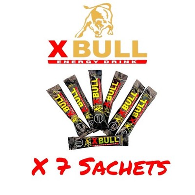 X-BULL PREMIUM ENERGY DRINK SACHETS (7) UNITS 15ML MALE ENHANCEMENT ...