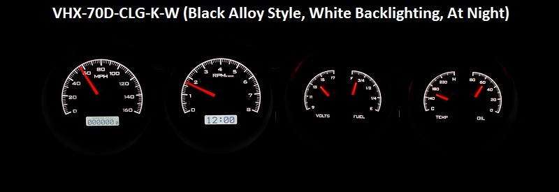 Dakota Digital 70-74 Challenger Cuda with Rallye Dash Gauges Kit VHX ...