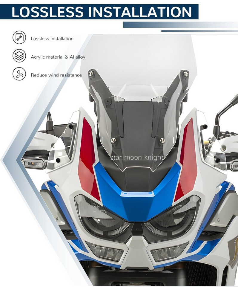 Honda CRF1100L Africa Twin Adventure Sports Side Windshield Wind ...