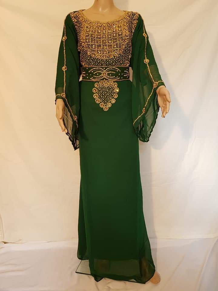 SALE New Wedding Dress Moroccan Dubai Kaftan Abaya Dress Very Fancy ...
